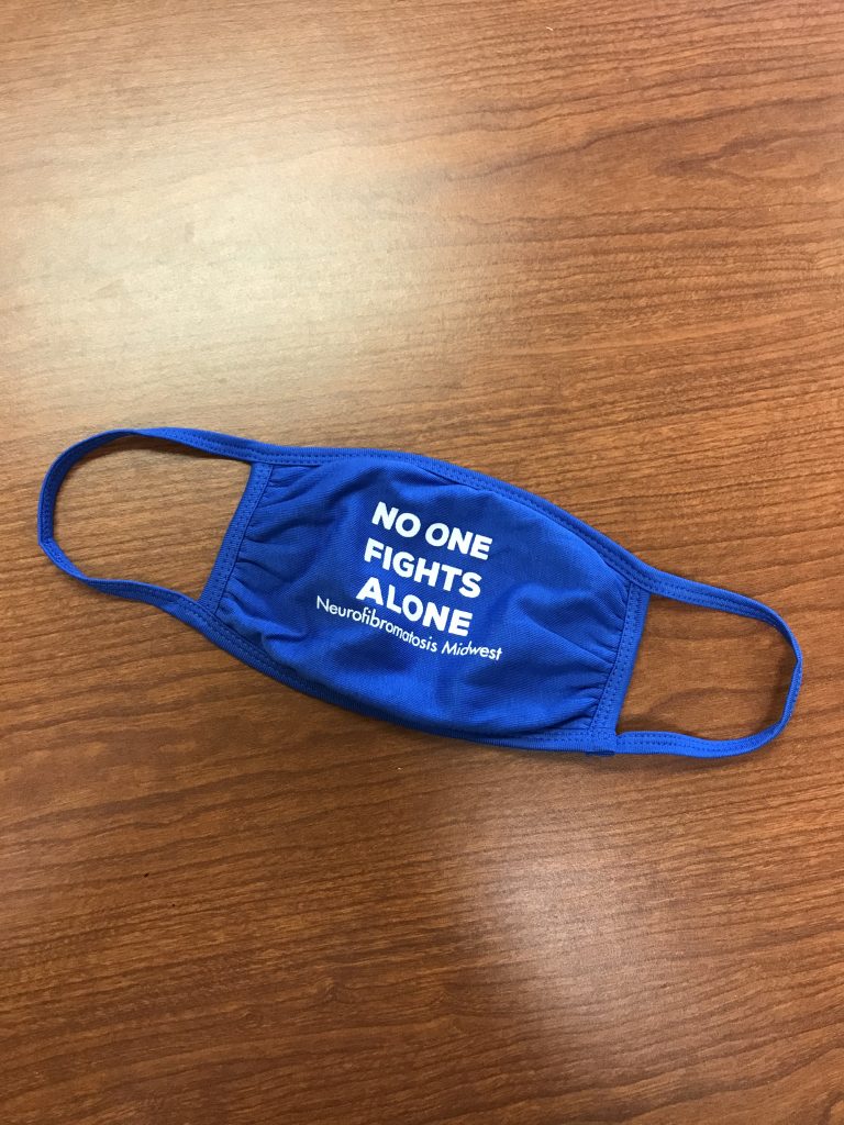 No One Fights Alone Mask - Neurofibromatosis Midwest