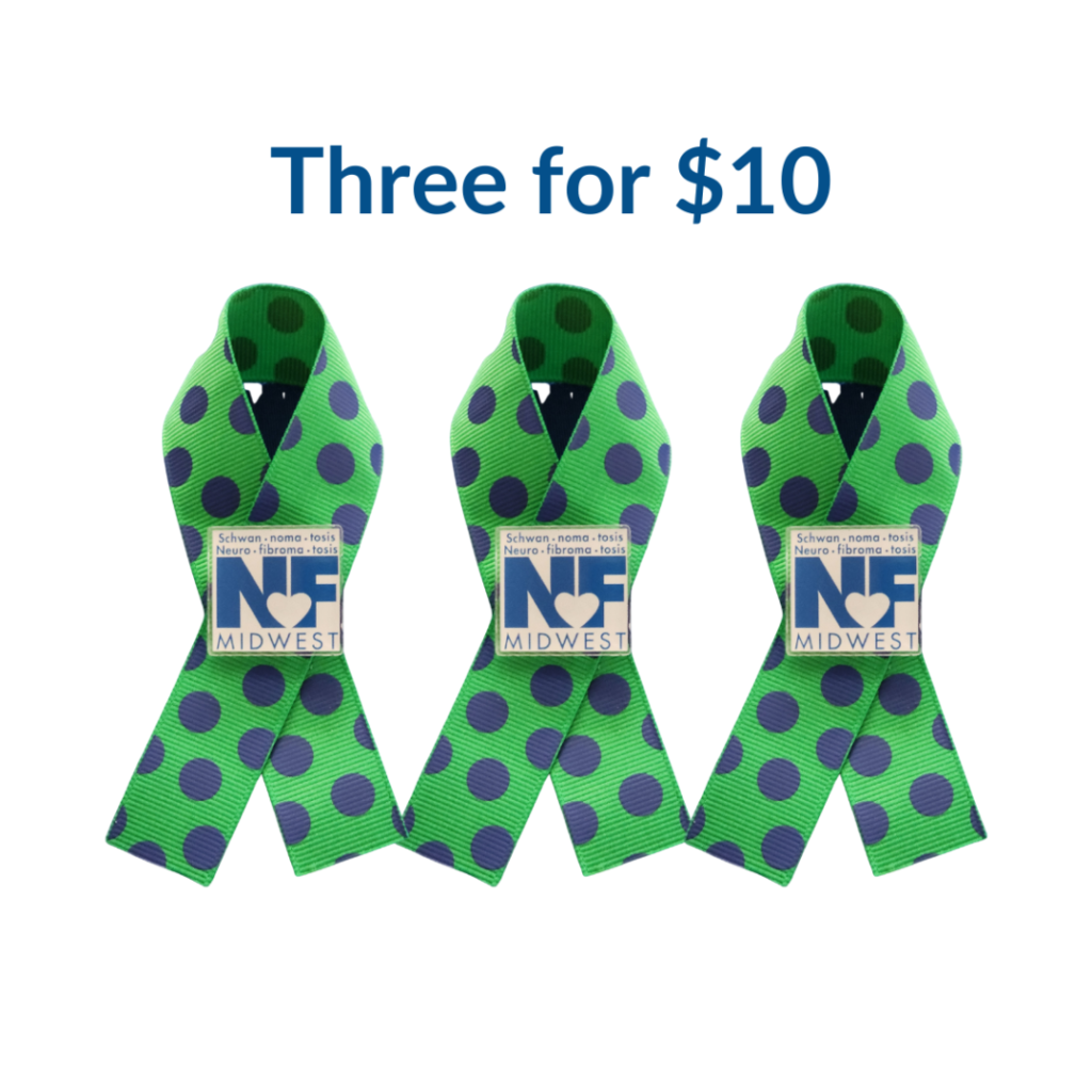 3 Ribbons/3 Pins - Neurofibromatosis Midwest